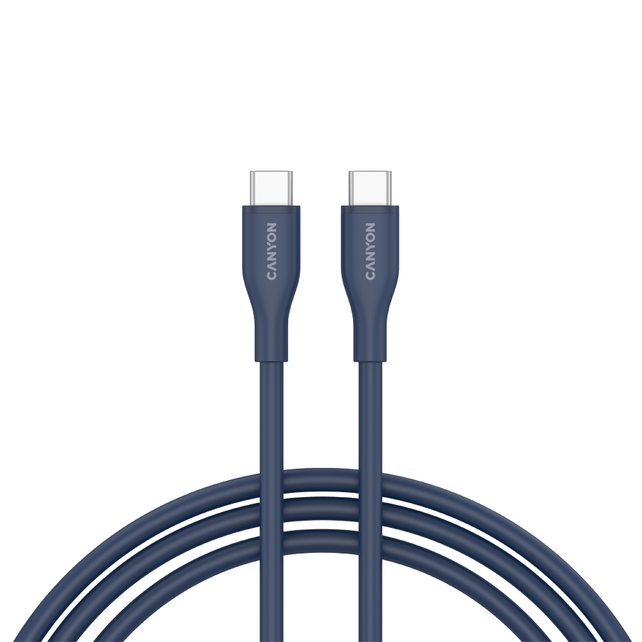 CANYON CABLE CC60SC10 C-C 60W 1M SILICON DARK BLUE