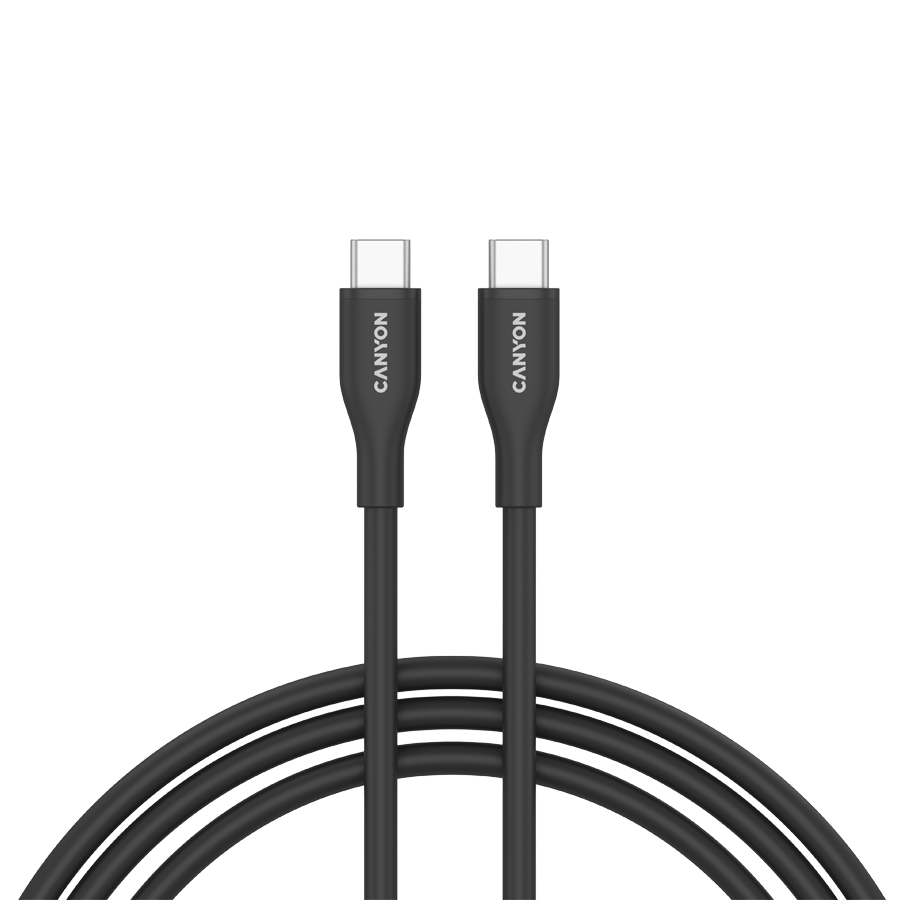CANYON CABLE CC60SC10 C-C 60W 1M SILICON BLACK