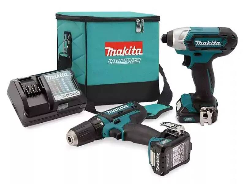 MAKITA AKUMULATORSKI SET ALATA CLX224SA ( DF333D AKUMULATORSKA BUŠILICA + TD110D AKUMULATORSKI UDARNI ODVRTAČ )