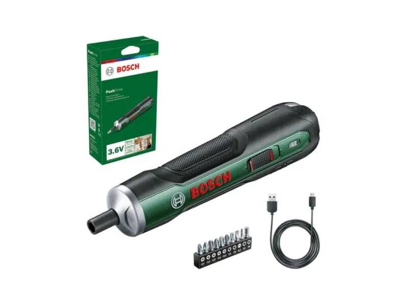 BOSCH ZELENI ALAT AKUMULATORSKI ODVRTAČ PUSHDRIVE 06039C6002