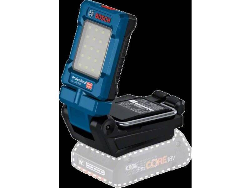 BOSCH BASTENSKI ALAT GLI 18V-800 AKUMULATORSKA LED LAMPA, BEZ BATERIJE I PUNJAČA 0601443600