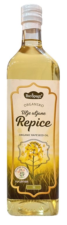 Ulje uljane repice (organski proizvod) 1 l Bio Špajz