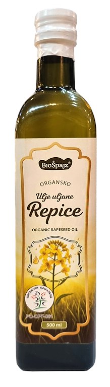 Ulje uljane repice (organski proizvod) 500 ml Bio Špajz