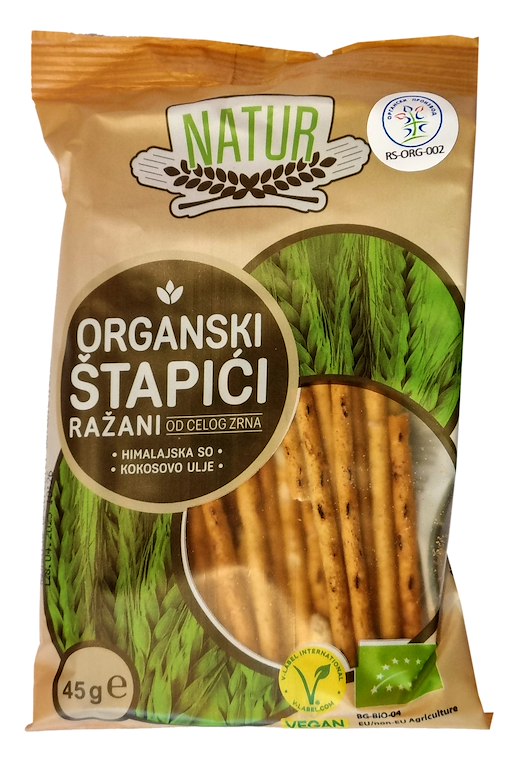 Ražani štapići (organski proizvod) 45 g Natur