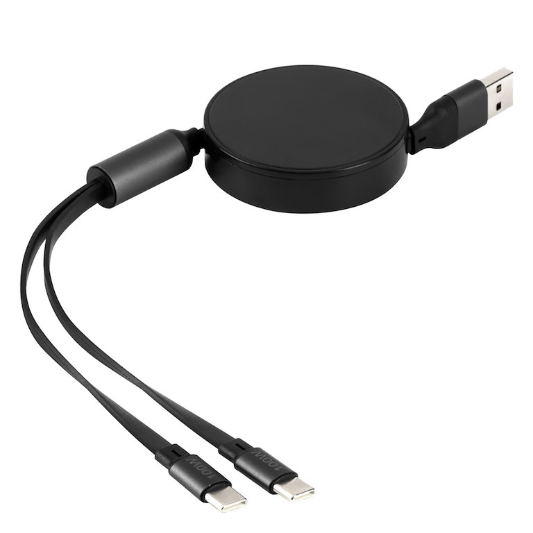 USB / Type-C kabl za punjenje i prenos podataka, 2 u 1, 100W