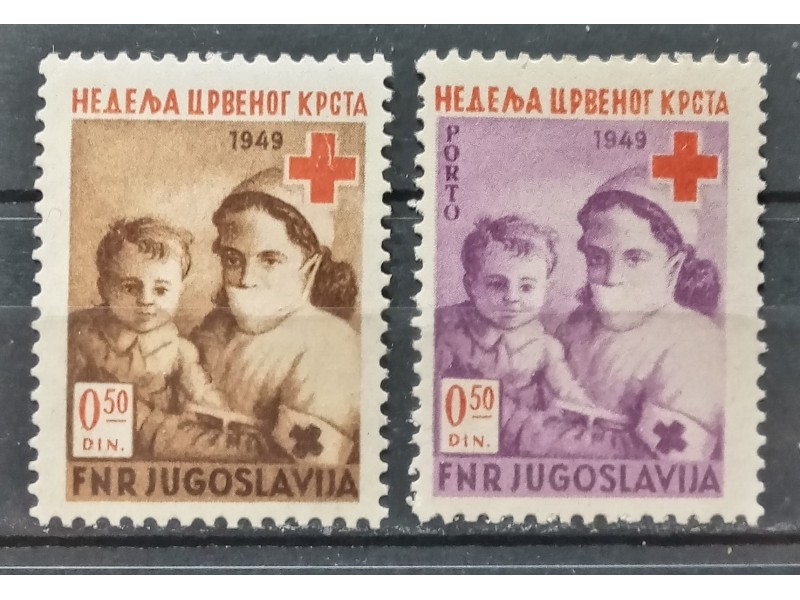 JUGOSLAVIJA 1949 - NEDELJA CRVENOG KRSTA **