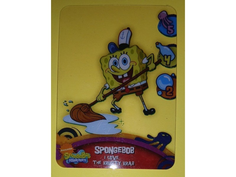 Sunđer Bob Lamincards edibas kartica 35