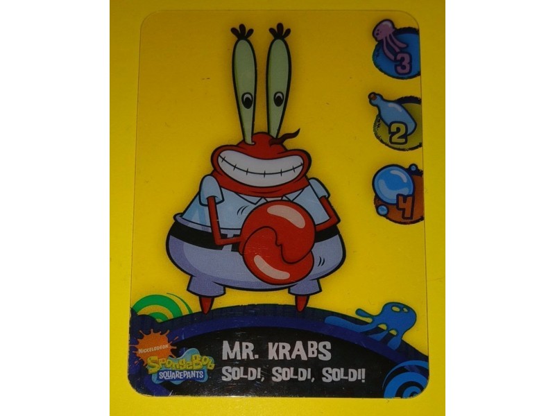 Sunđer Bob Lamincards edibas kartica 128