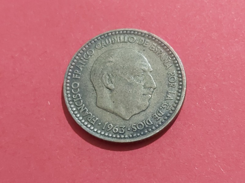 Španija - 1 peseta 1963 god