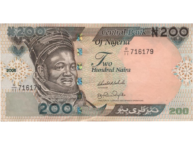 ** NIGERIJA - 200 NAIRA 2006. **