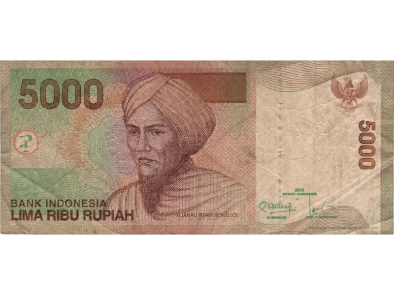 ** INDONEZIJA - 5000 RUPIJA 2013. **