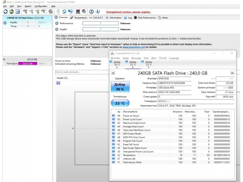 2. Apacer 240GB 2.5" SATA III SSD disk