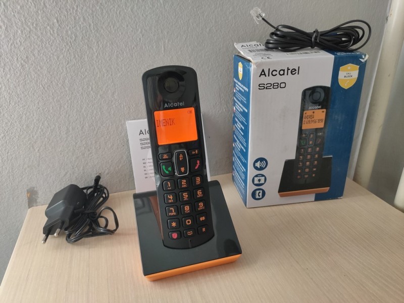 Alcatel bezicni narandzasto-crni S280,Nov u kutiji,AKCI