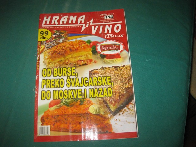 Hrana i Vino br.114 (2016.) Od Burse, preko Švajcarske,