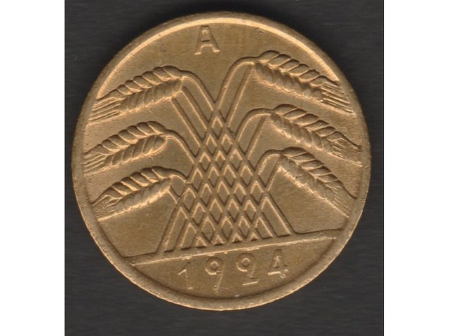 10 Rentenpfennig - 1924 A - Nemačka