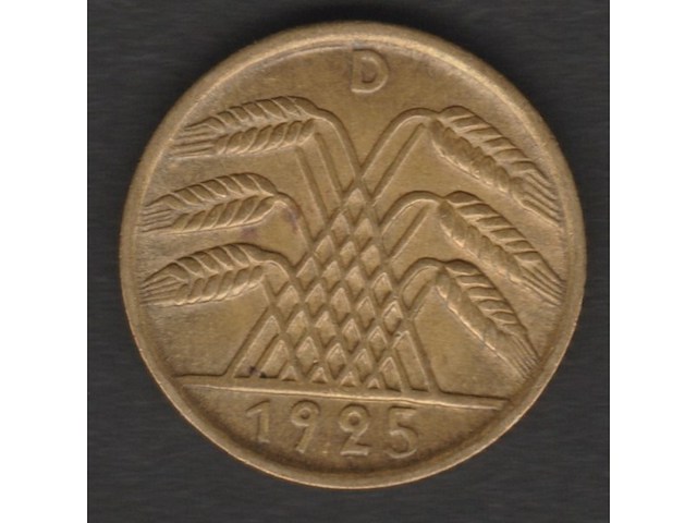 5 Reichspfennig - 1925 D - Nemačka