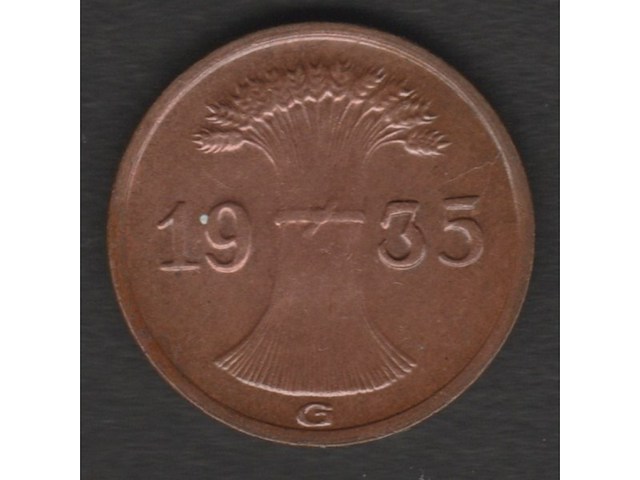1 Reichspfennig - 1935 G - Nemačka