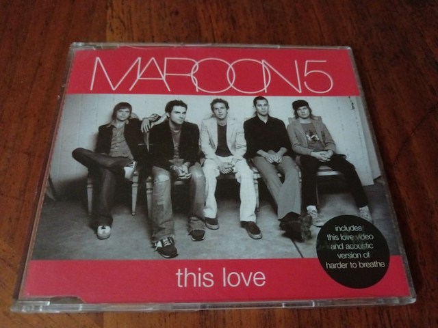 Maroon 5-This love (cd maxi)