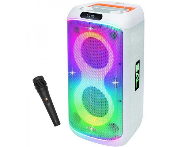Bluetooth Party zvučnik sa punjivom baterijom i ulazom za gitaru 60W SAL PAR216WH