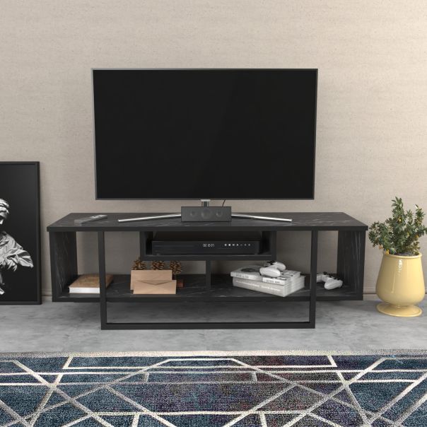 HANAH HOME TV polica Asal 120, crna