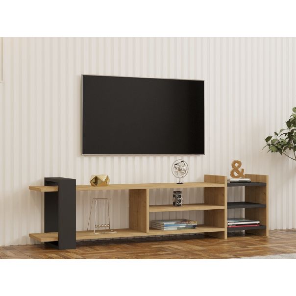 HANAH HOME TV komoda Elis, braon/crna