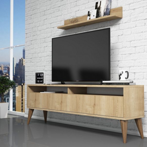 HANAH HOME TV komoda Best, svetlobraon
