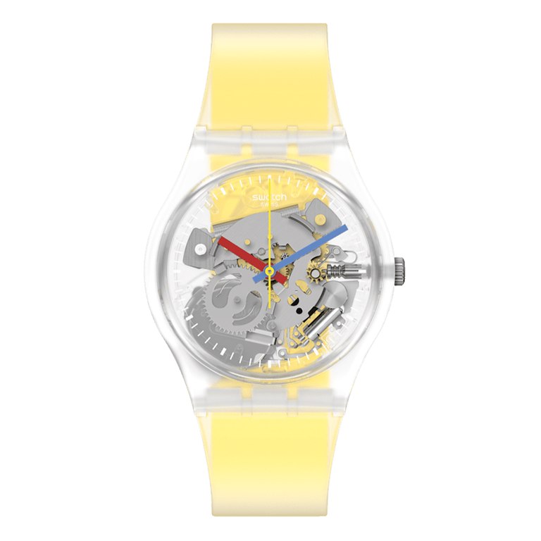 SWATCH Clearly Yellow Striped Kvarcni sat