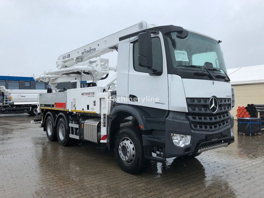 Nova Betonstar H24.14-4ZR na šasiji Mercedes-Benz AROCS 2840 BETONSTAR H24.14-4ZR pumpa za beton