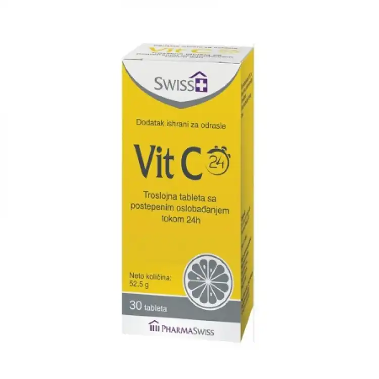 SWISS VITAMIN C 24h 1000mg A30 TBL