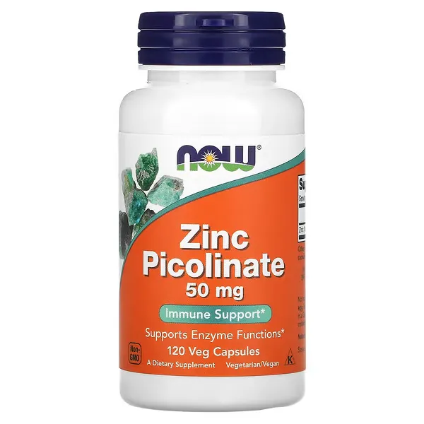 NOW Zinc Picolinate 50mg, 120 Kapsula
