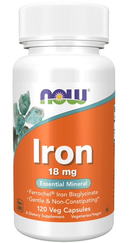 NOW Iron Complex 18mg, 120kapsula