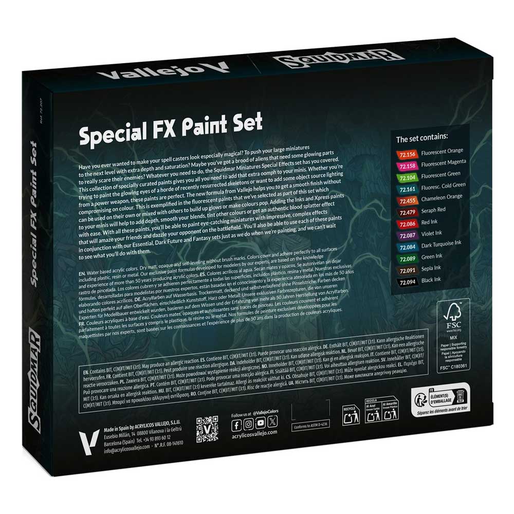 Special FX Paint Set by Squidmar Miniatures (12)