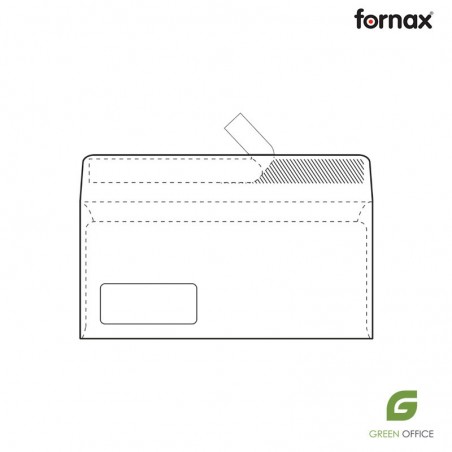 KOVERTE SA LEVIM PROZOROM (AMERIKEN) 230 X 110 MM