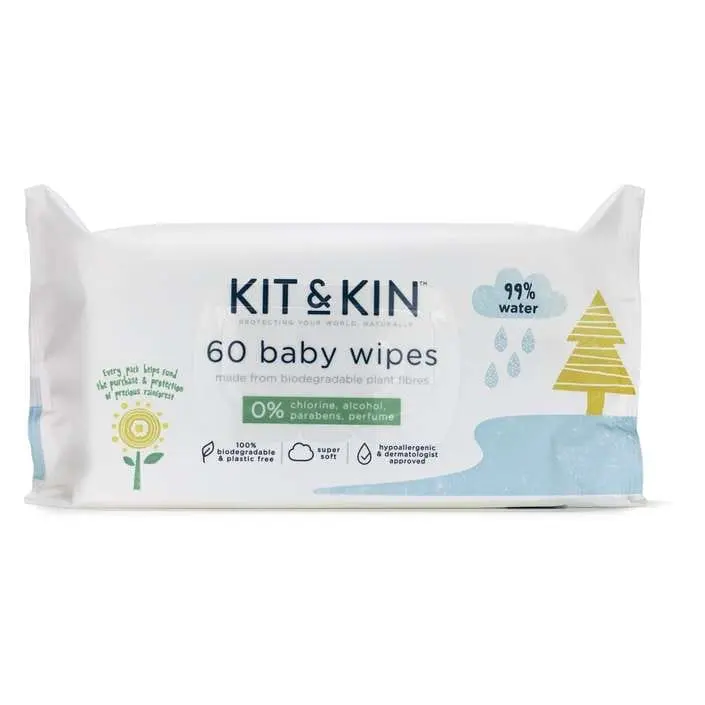 Kit & Kin Baby Vlažne Maramice 60 Komada
