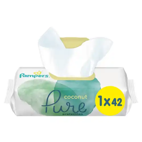 PAMPERS MAR. PURE KOKOS A42