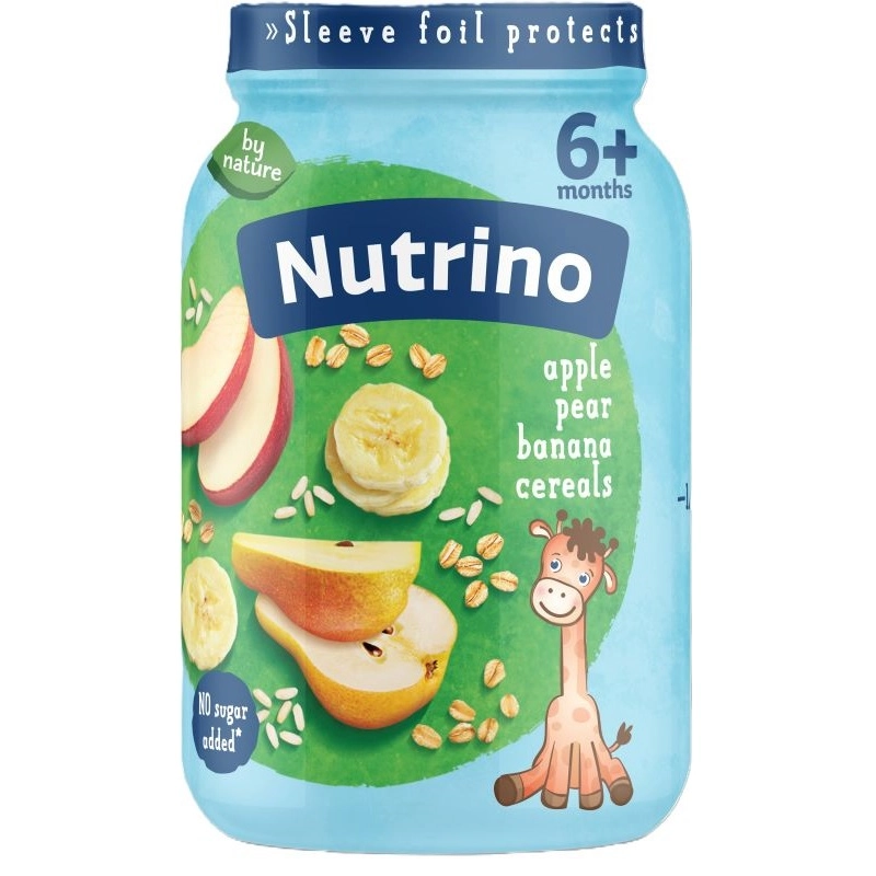 NUTRINO Pire Od Voca, Jabuka, Kruska, Banana, Zitarice 190g