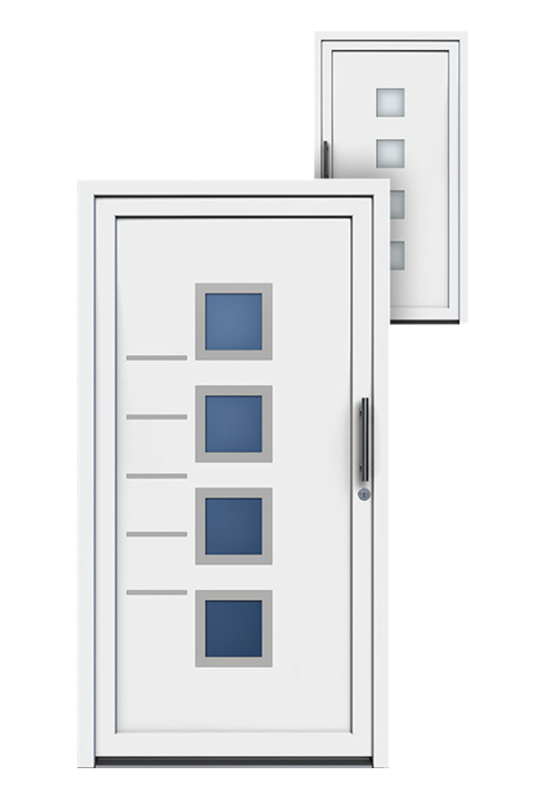 PVC Ulazna vrata Bela PX60-BS-SPI24X