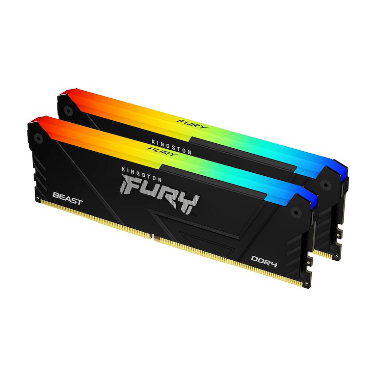 KINGSTON DDR4 64GB 3200MT/s KF432C16BB2AK2/64 2x32GB kit Fury Beast RGB