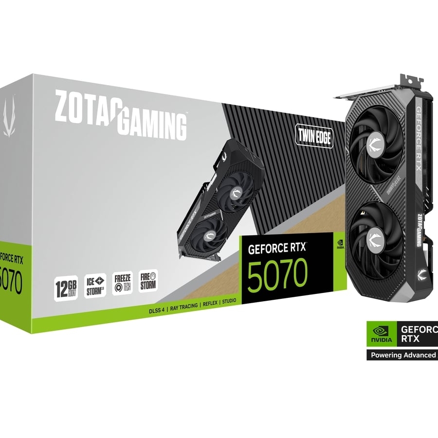 ZOTAC RTX 5070 Twin Edge 12GB GDDR7 192bit , ZT-B50700E-10P
