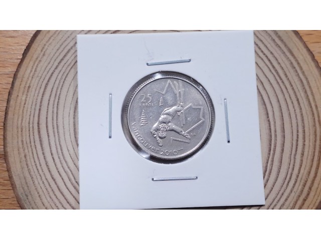 KANADA 25 CENTI 2008 GODINA OLIMPIJADA JUBILARAC