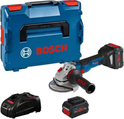 Bosch GWS 18V-10 SC akumulatorska ugaona brusilica, sa 2x5.5Ah baterije i punjačem, 06019G340E