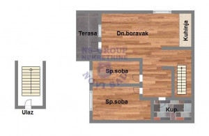 Prodaje se stan na Novoj Detelinari 56m2