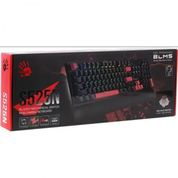 A4Tech S525N Mehanicka RGB Gejmerska tastatura