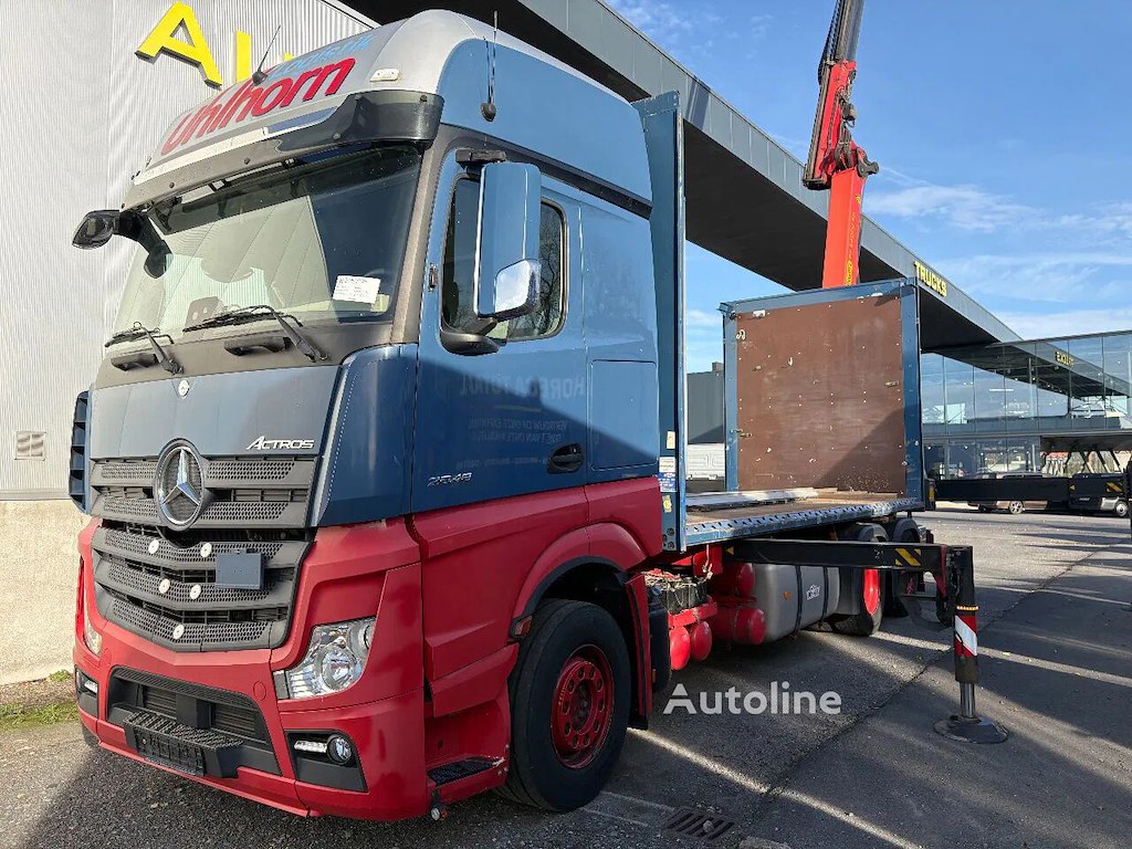 Mercedes-Benz Actros 2548 6X2 *Palfinger crane*Cruise control*Airco* kamion sa klizna zavesa cerada