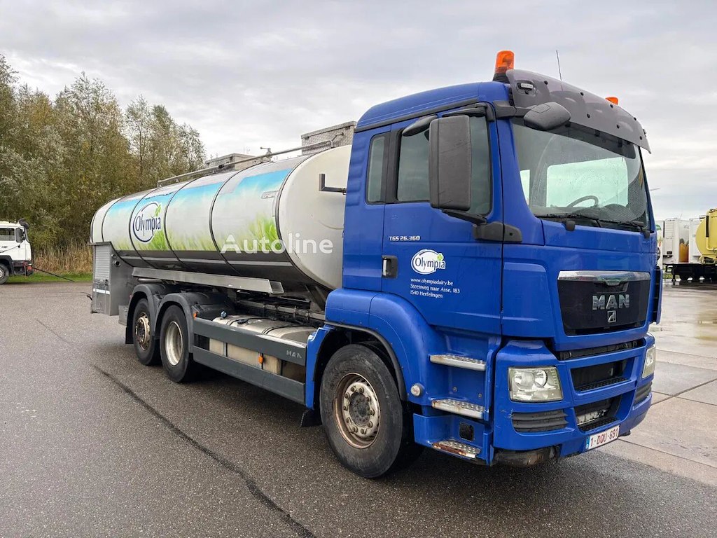 MAN TGA 26.360 6X2 / Magyar - Inox / Milk-Water / 17000 liter / TGA autocisterna