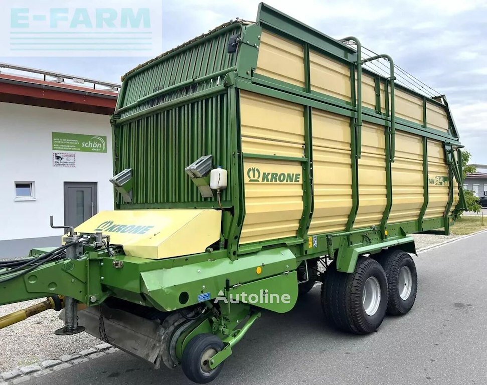 Krone titan 6/48 gl all in - ein großer schwingen-ladewagen mit druckl prikolica platforma