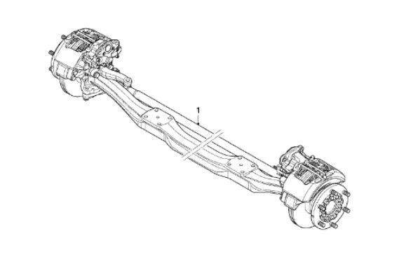 DAF VAS.F60 osovina za DAF LF 55 kamiona