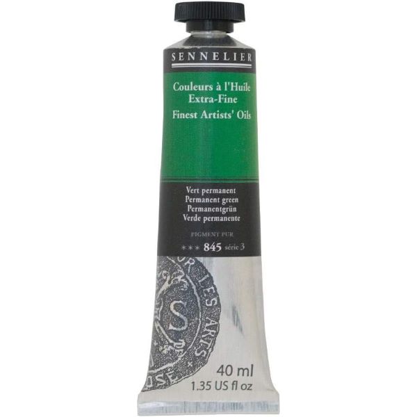 Sennelier Extra-fine Oil colour Tube 40 ml - 1,35 fl oz S3 - Permanent gre