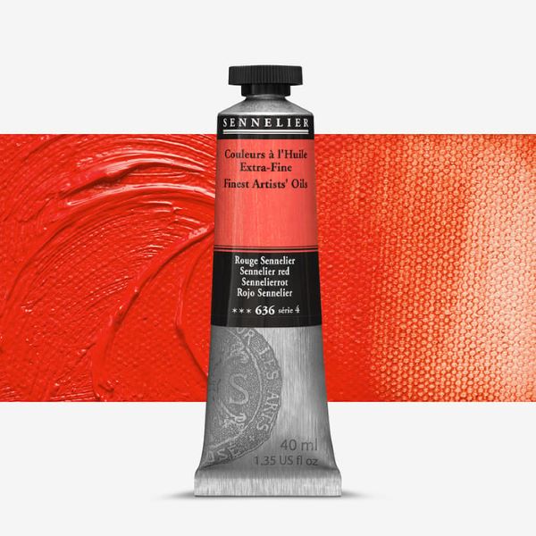 Sennelier Extra-fine Oil colour Tube 40 ml - 1,35 fl oz S4 - Sennelier red