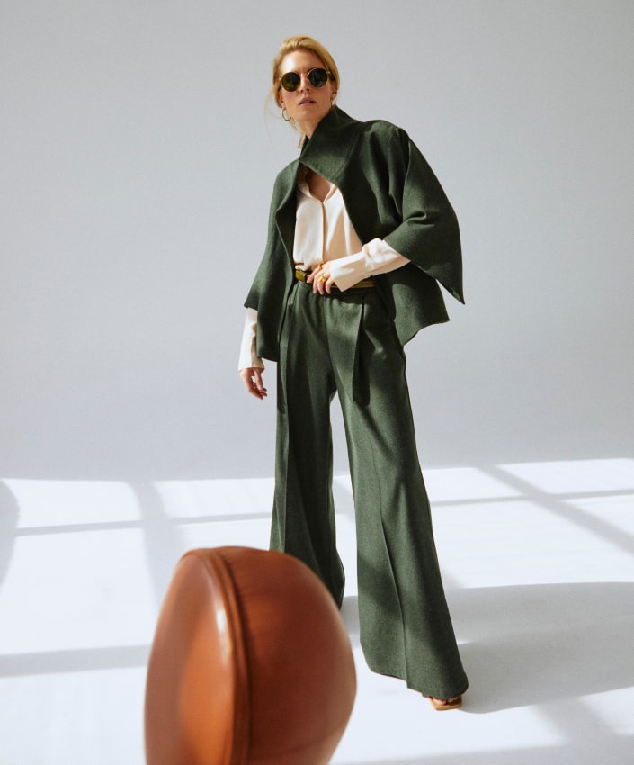 kimono jacket olive green